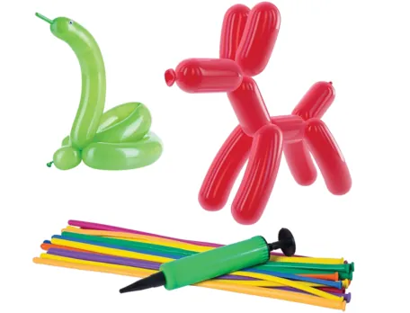 Set Baloane Modelabile cu Pompiță - 24 Bucăți